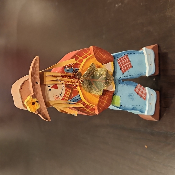 Holiday | Miniature Standing Scarecrow Wooden Decor Thanksgiving | Poshmark